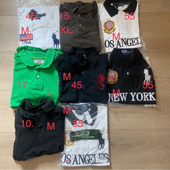 Ralph Lauren | Shirts | Polo Shirts With Embroidered Logos | Poshmark